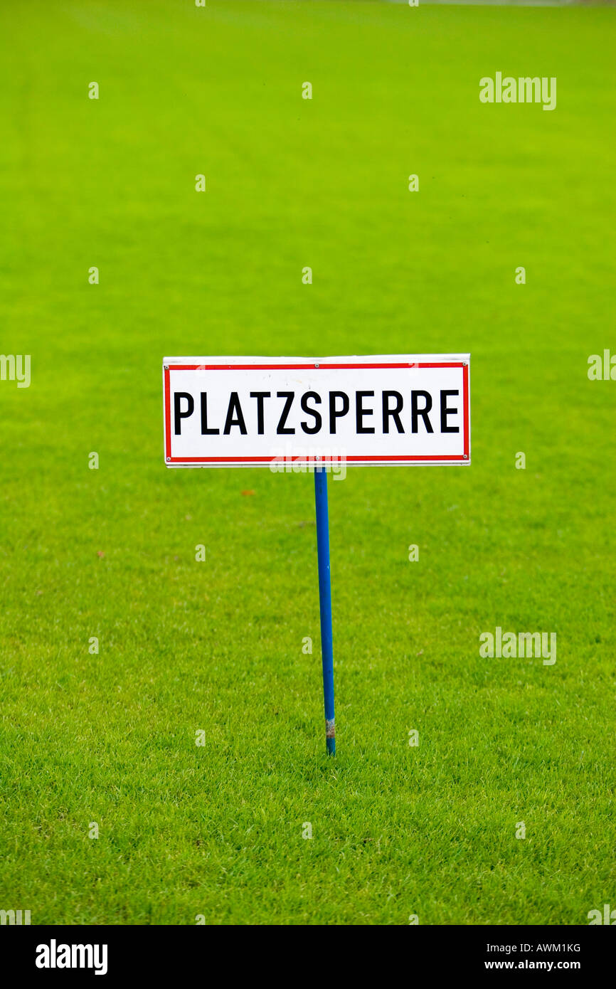 Closed football pitch, Germany, Europe Stock Photo - Alamy