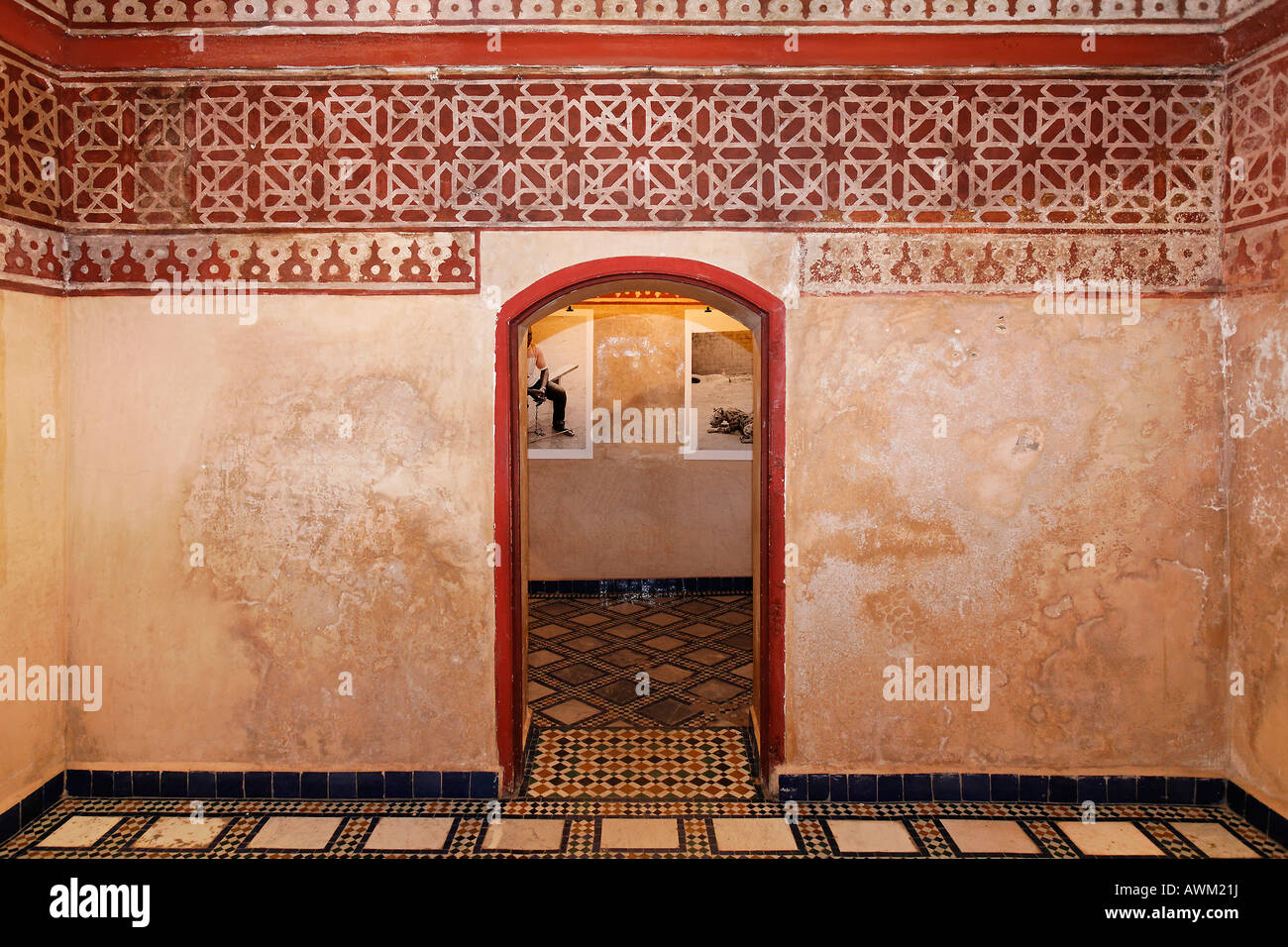 Interior rooms at a traditional Hamam (Turkish baths), Dar Mnebhi ...