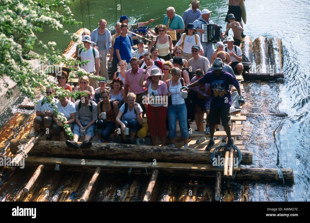 Raft on river isar hi-res stock photography and images - Alamy