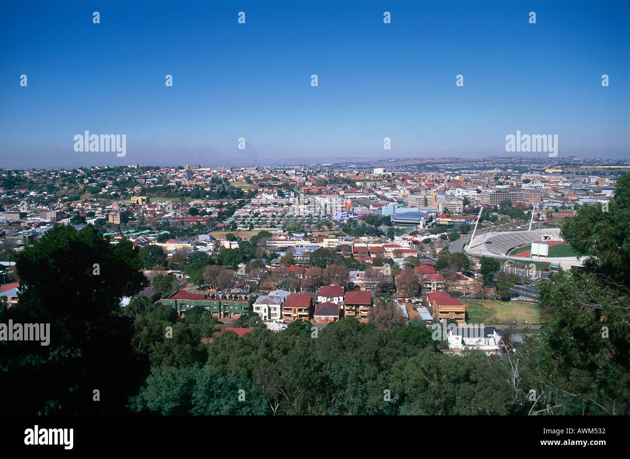 Aerial view of a city, Johannesburg, Gauteng Province, South Africa ...