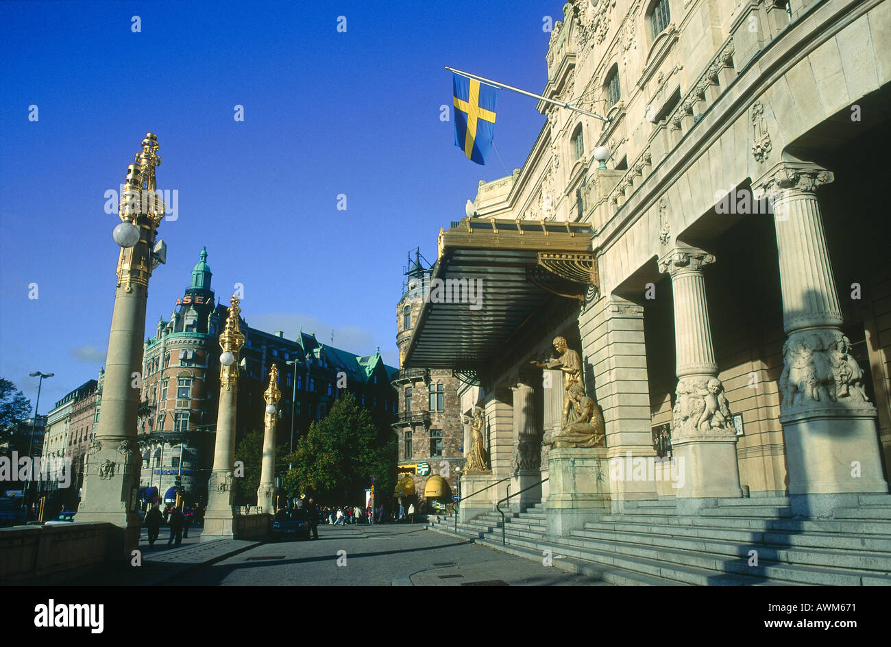 Opera house in city, Stockholm, Sweden, Scandinavia Stock Photo - Alamy