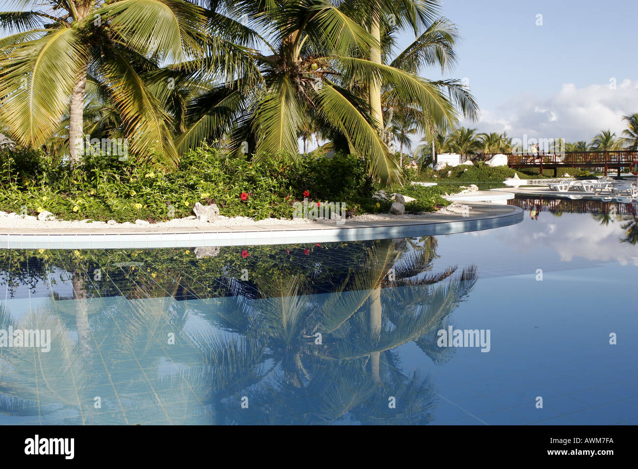 reflections in swimming pool Playa Pesquero Holguin Cuba Stock Photo - Alamy
