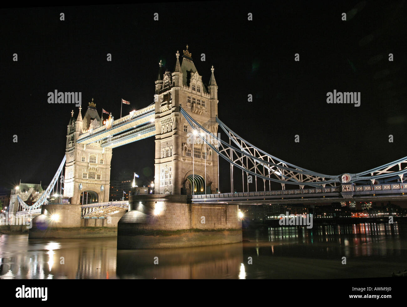Tower Bridge at night Stock Photo - Alamy