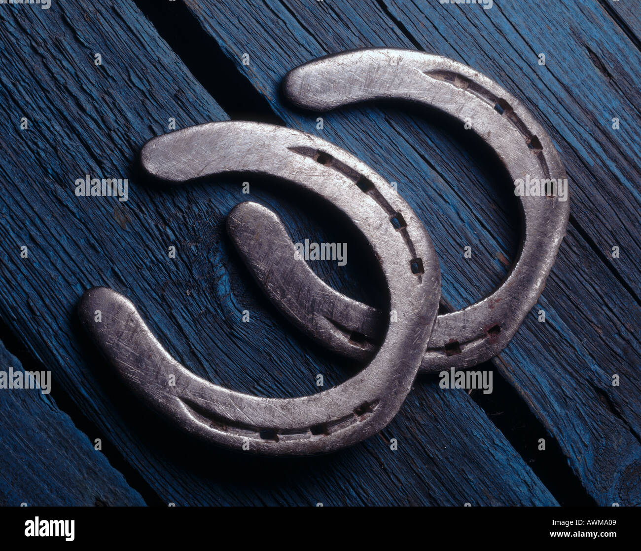 Close-up of two horseshoes Stock Photo - Alamy