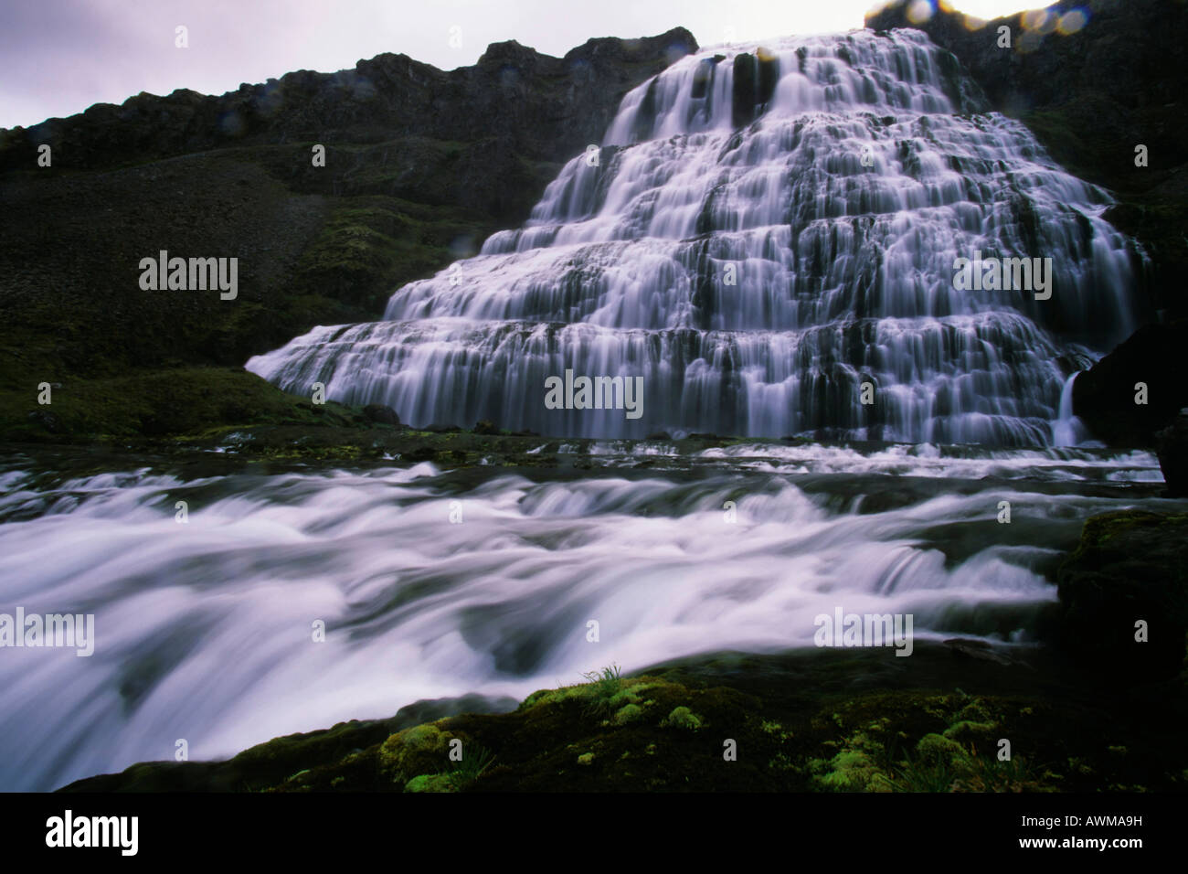 Waterfalls flowing into the ocean hi-res stock photography and images ...