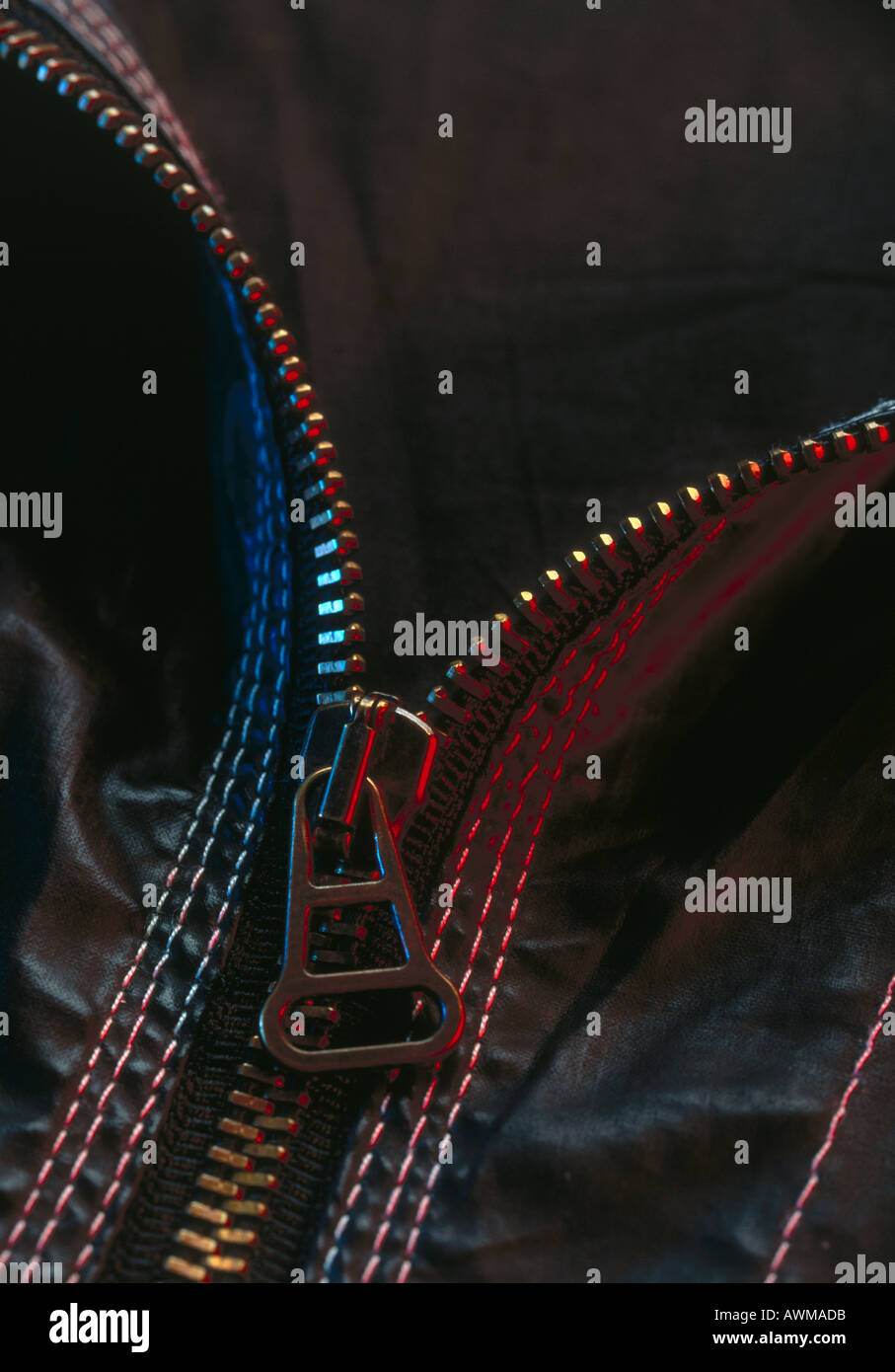 Zipper close detail open hi-res stock photography and images - Alamy