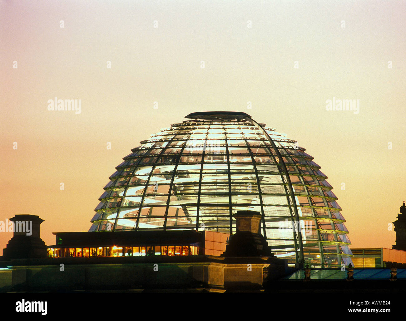 Dome of parliament building, The Reichstag, Berlin, Germany Stock Photo ...