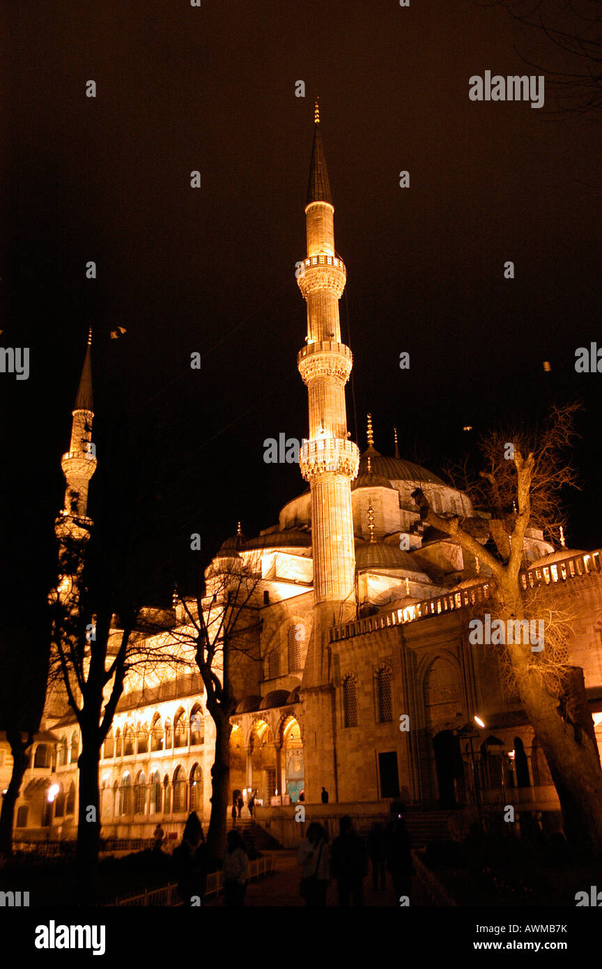 Blue Mosque at night, Istanbul, Turkey Stock Photo - Alamy