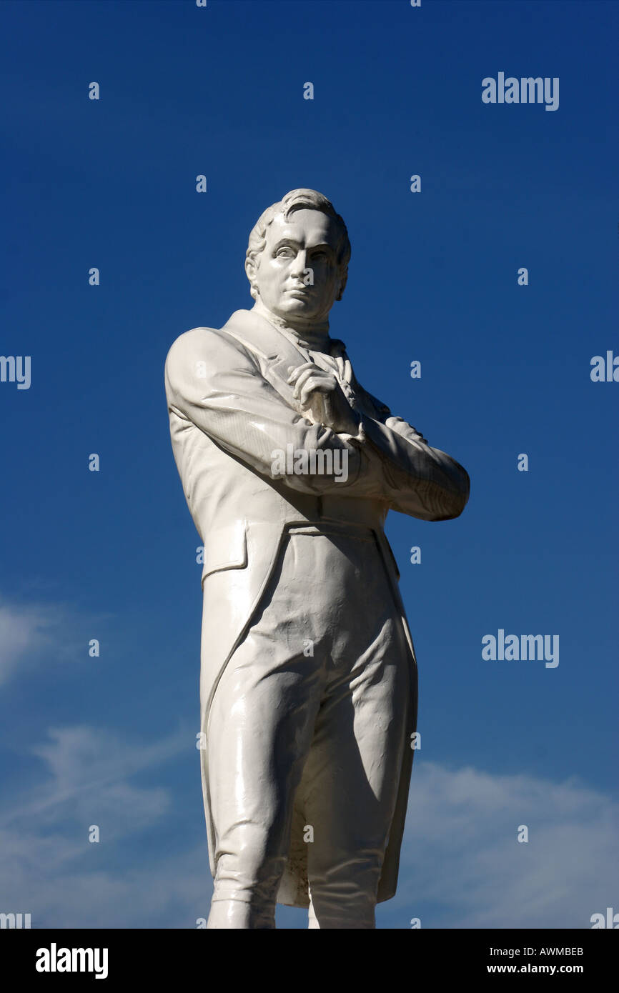 Statue of Sir Stamford Raffles Raffles Landing Site Singapore Stock ...