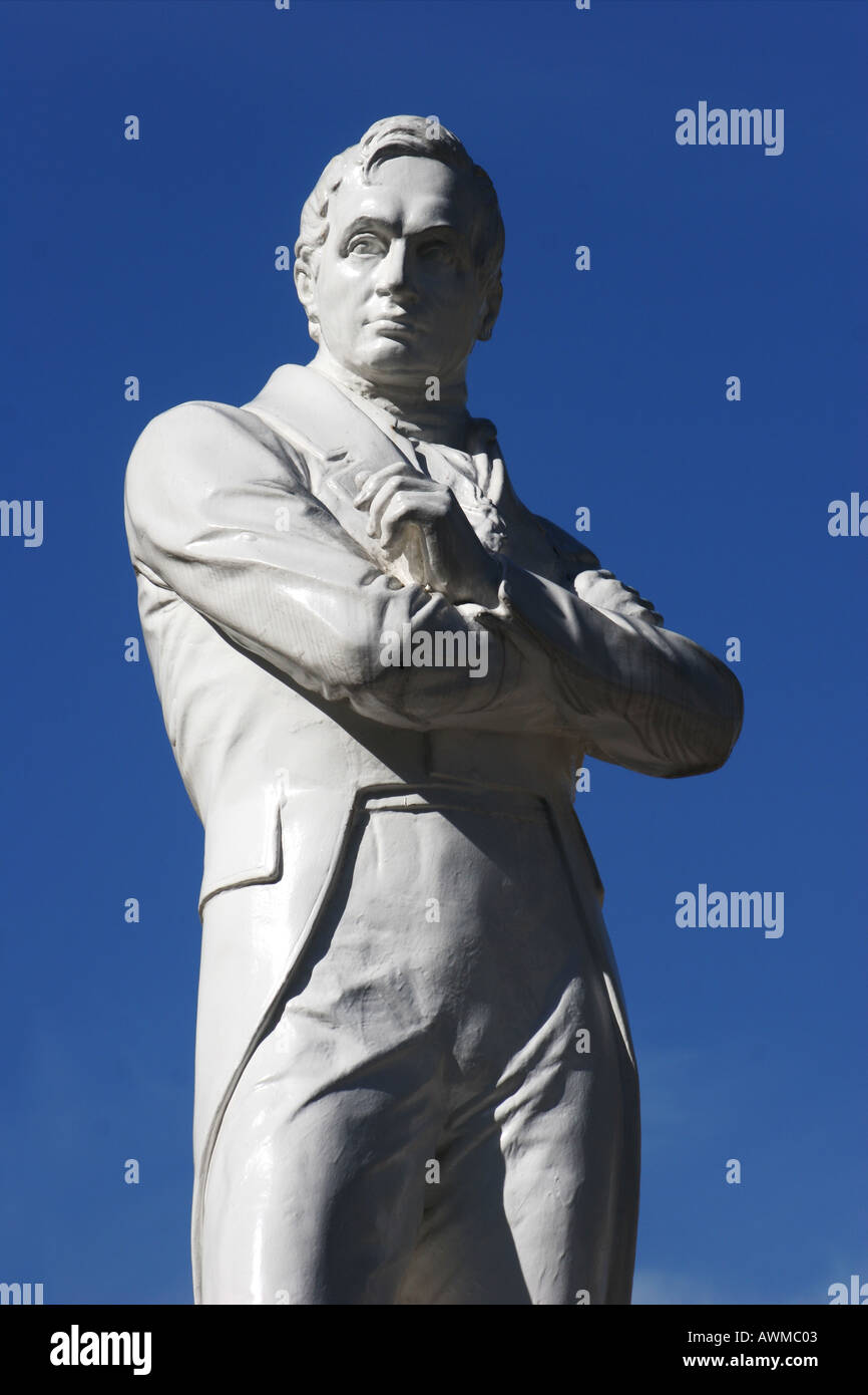 Statue of Sir Stamford Raffles Raffles Landing Site Singapore Stock ...