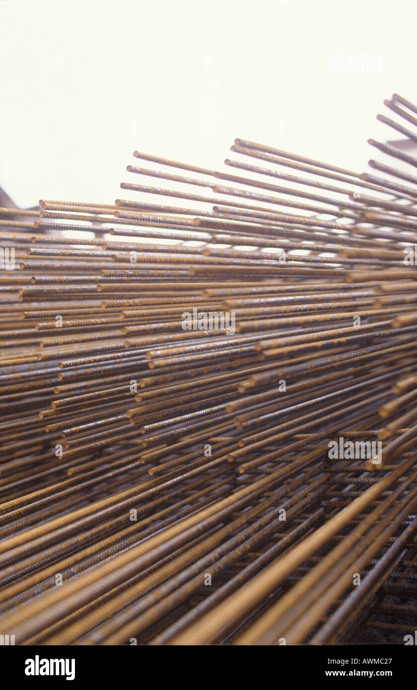 Close-up of metal reinforcement bars Stock Photo - Alamy