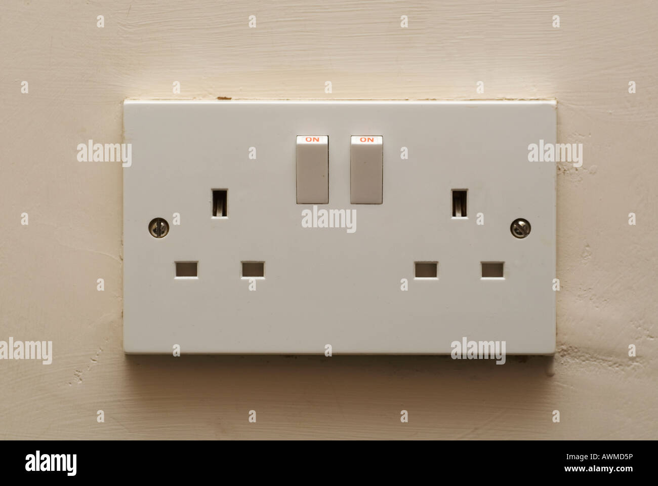 Domestic electricity power socket Stock Photo - Alamy