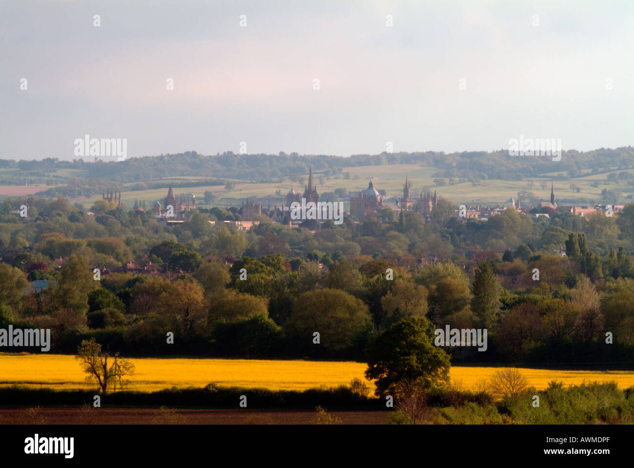 Oxford Spires from Elsfield in spring Stock Photo - Alamy