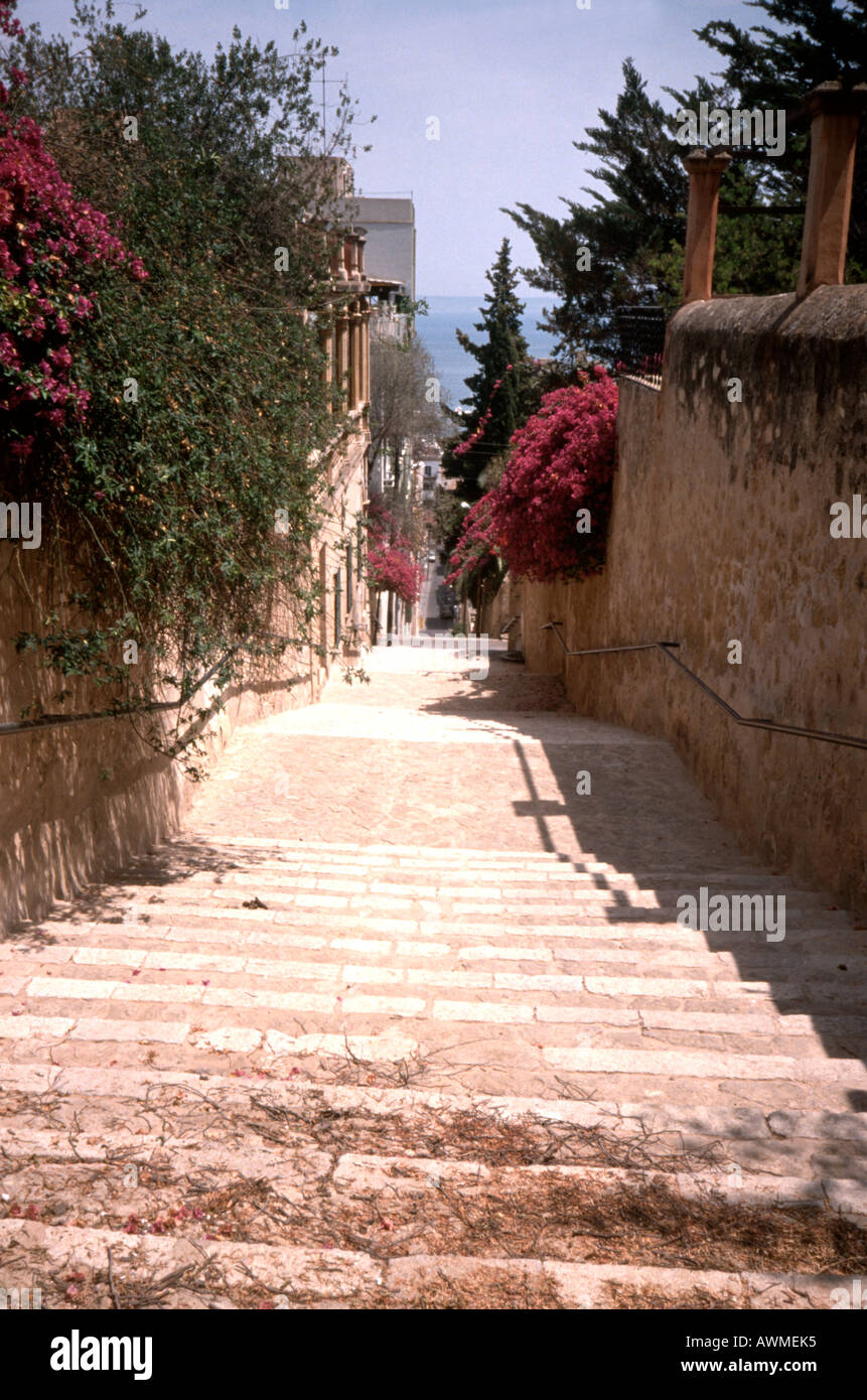 Steps in Mallorca, Spain Stock Photo - Alamy