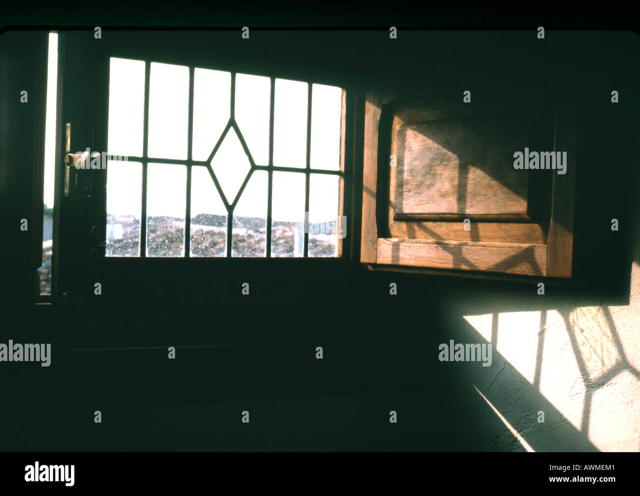 Rustic window in Spanish house Stock Photo - Alamy