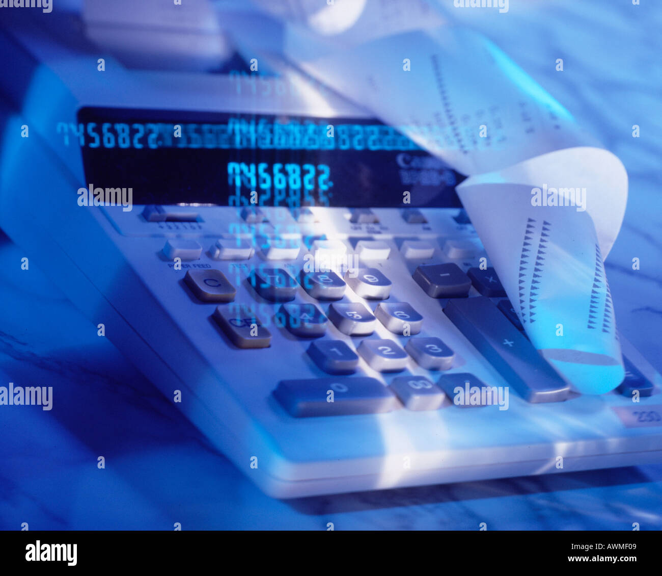Adding machine tape hi-res stock photography and images - Alamy