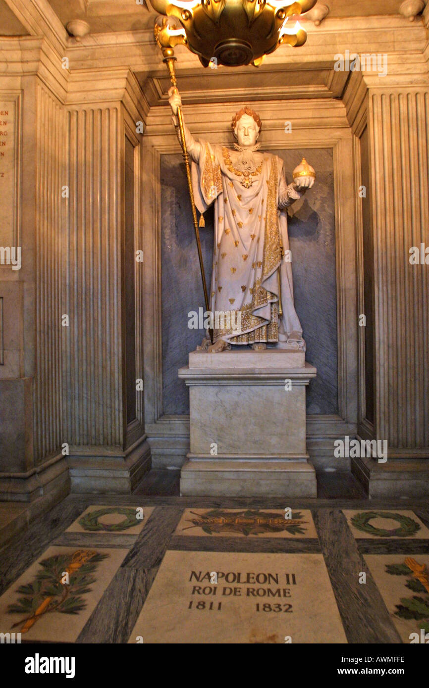 Statue of Napoleon II in Les Invalides Paris France EU Stock Photo - Alamy