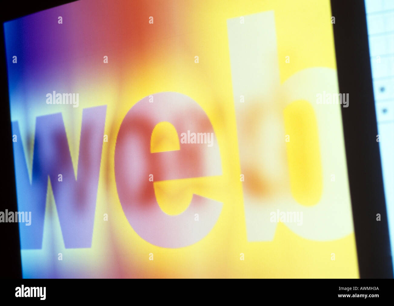 Web text displayed on screen, close-up Stock Photo - Alamy