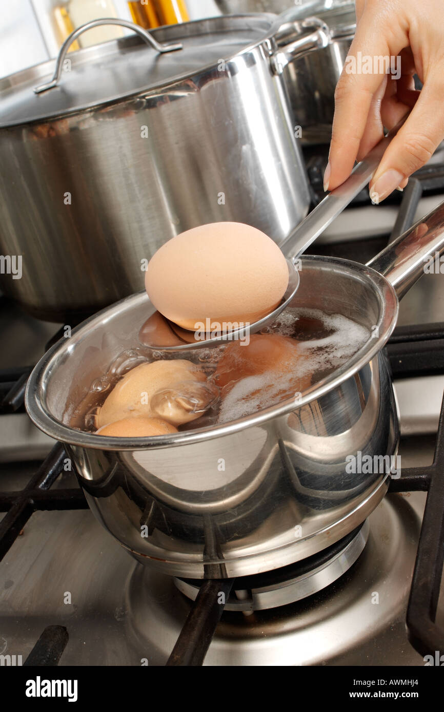 Boiling an egg hi-res stock photography and images - Alamy