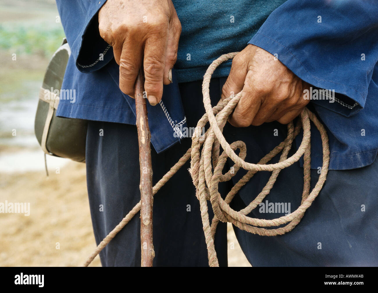 Cropped image farmers hands holding hi-res stock photography and images ...