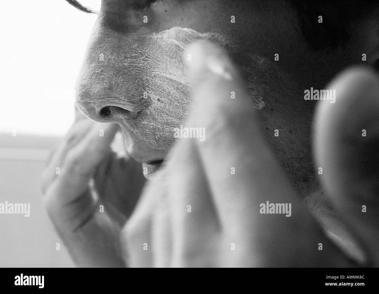 Close up cream black Black and White Stock Photos & Images - Alamy