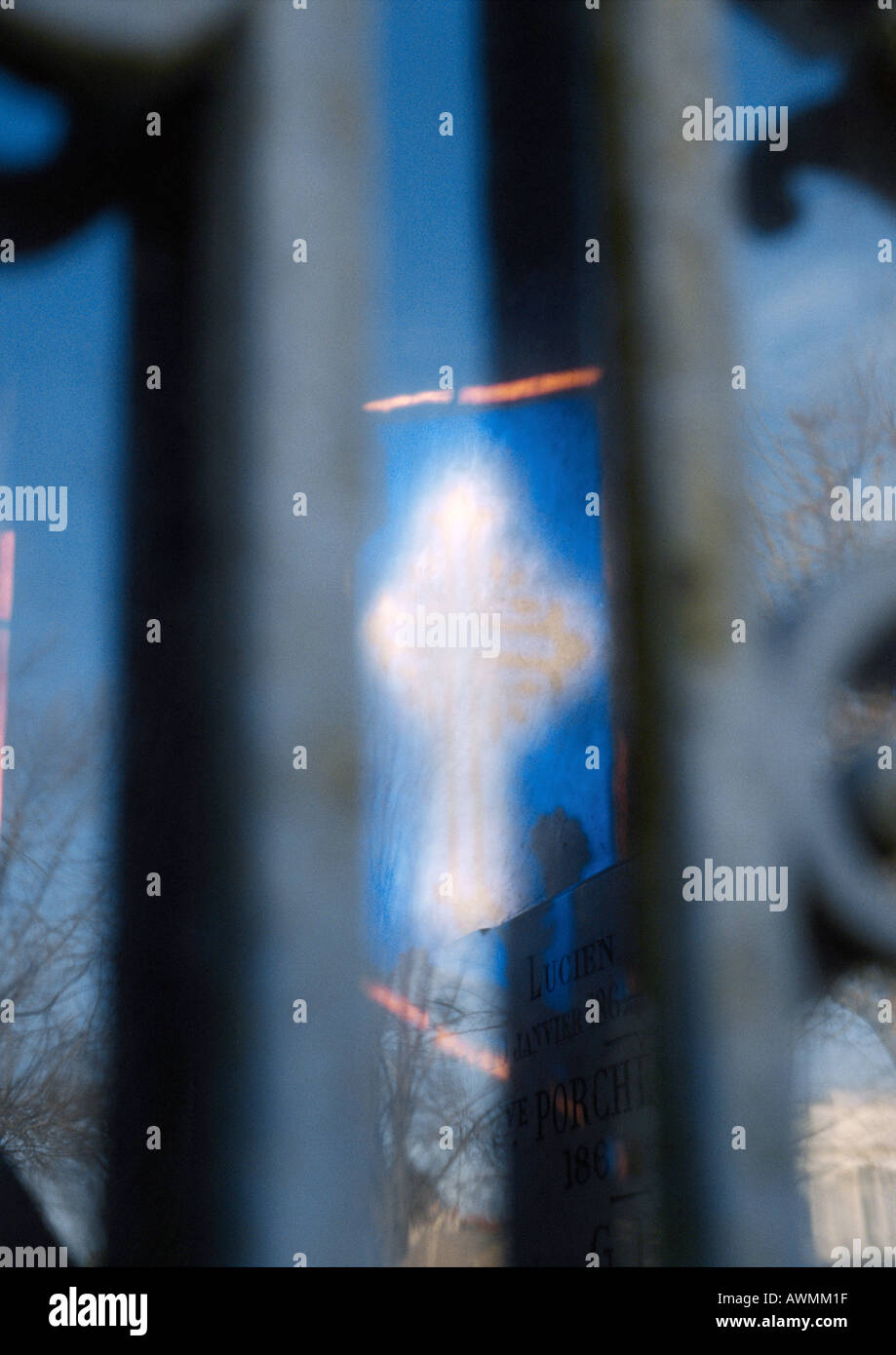 Christian symbol, blurred Stock Photo - Alamy