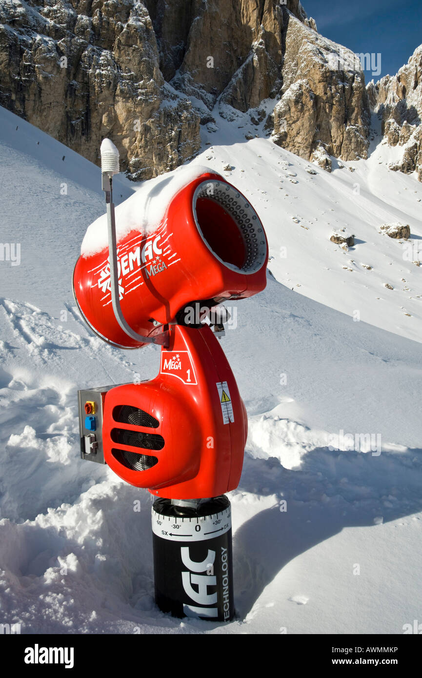 Snow cannon, Bolzano-Bozen, Dolomites, Italy, Europe Stock Photo - Alamy
