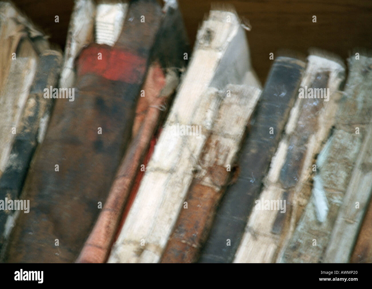 Antique books lined up, close-up Stock Photo - Alamy