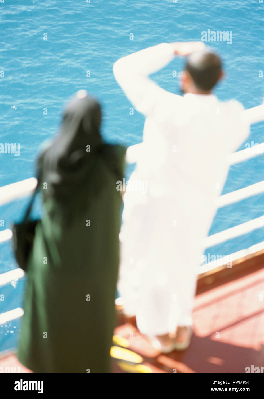 Man leaning on hand rail hi-res stock photography and images - Alamy