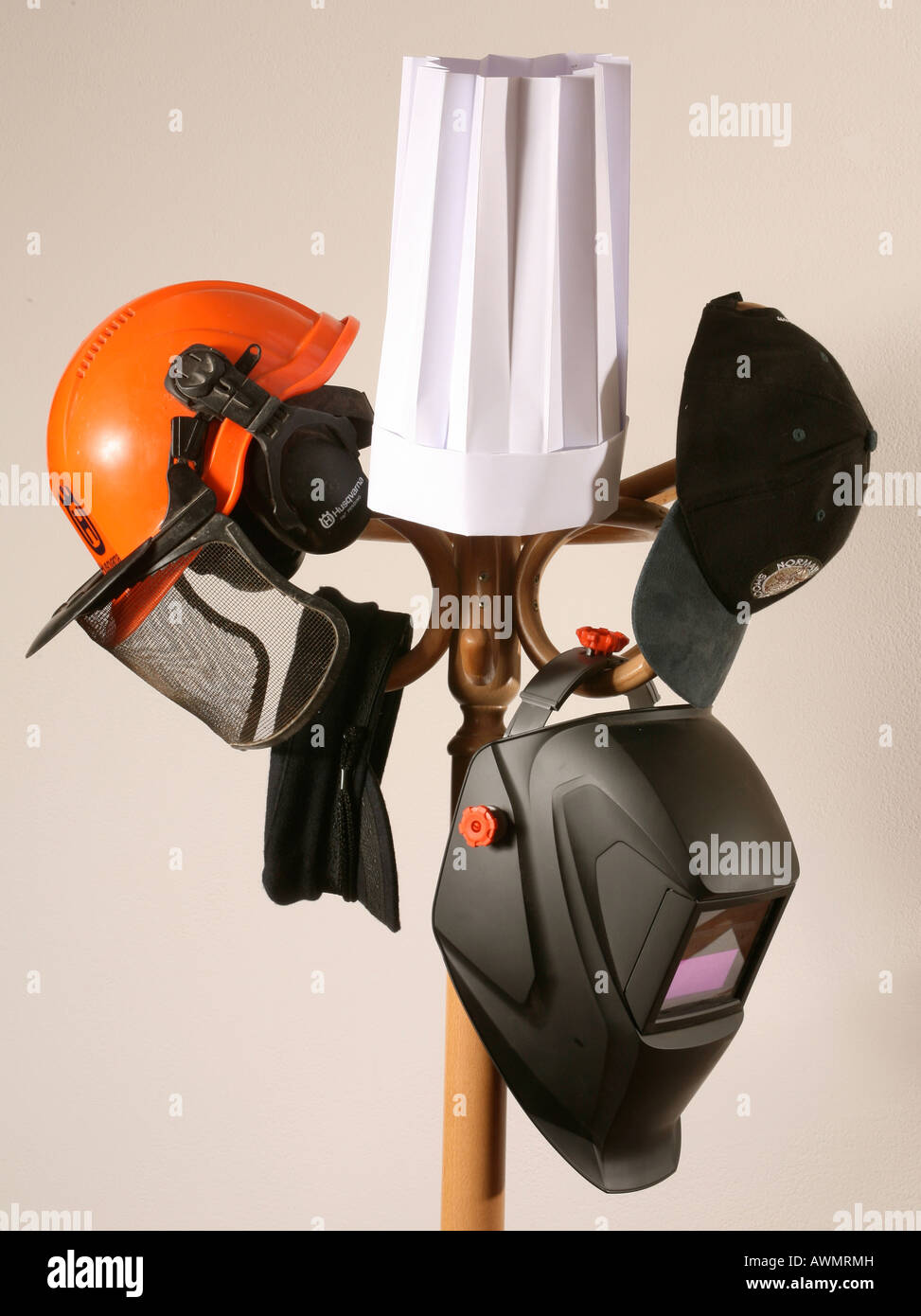 Services business hats and headgear Stock Photo - Alamy