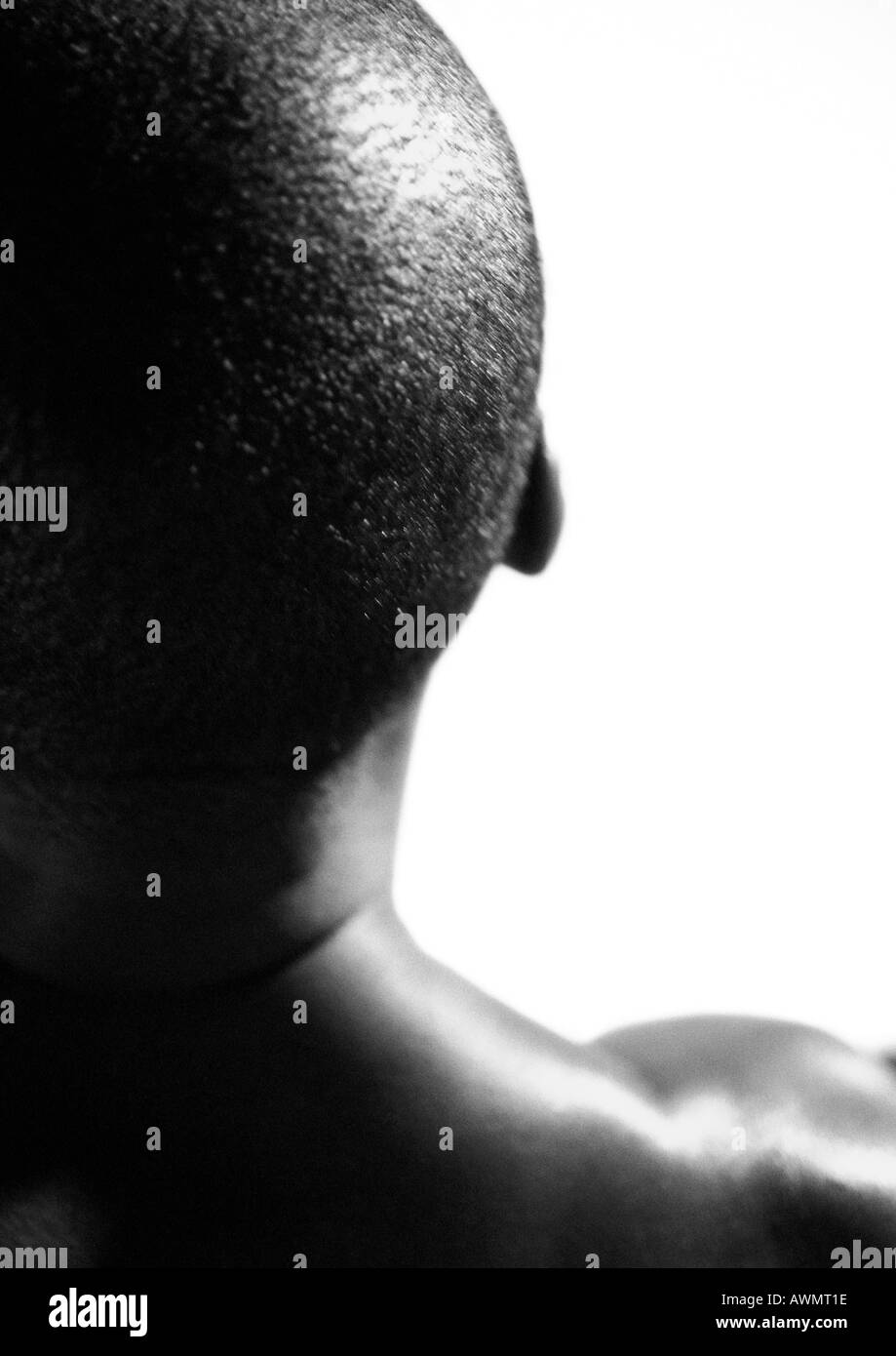 Back Black Mans Head Stock Photos & Back Black Mans Head Stock Images ...
