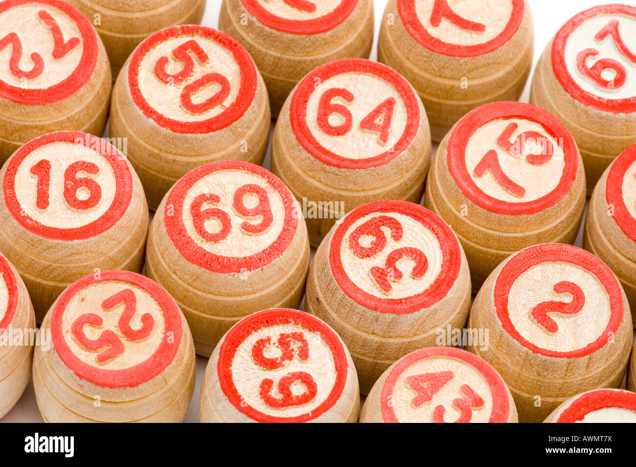object on white butt for lotto Stock Photo - Alamy
