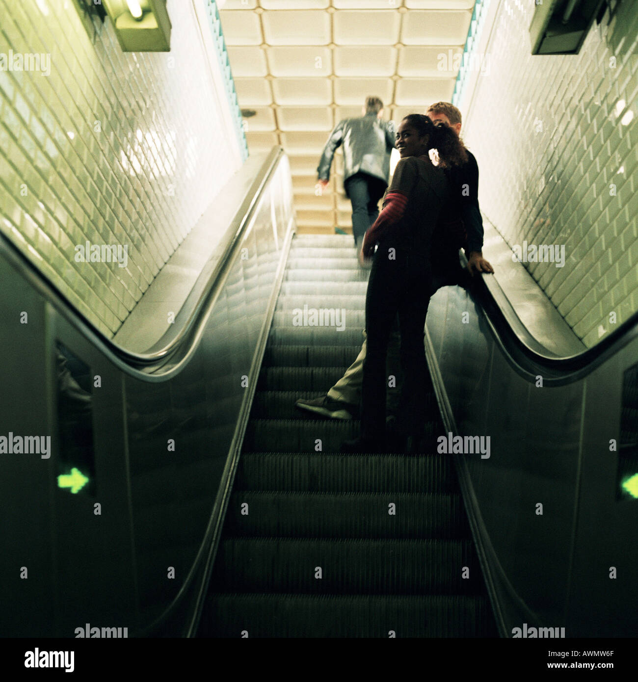 People Going Up Escalator High Resolution Stock Photography and Images ...