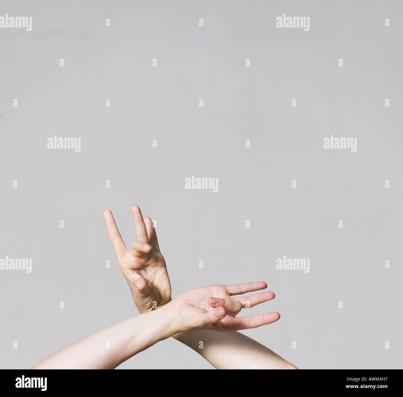 Close up of woman’s hands in dance pose Stock Photo - Alamy
