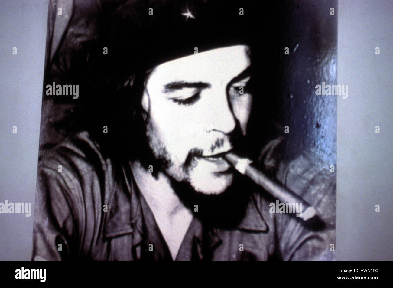 Reproduction of photo of Che Guevara Cuba Stock Photo - Alamy