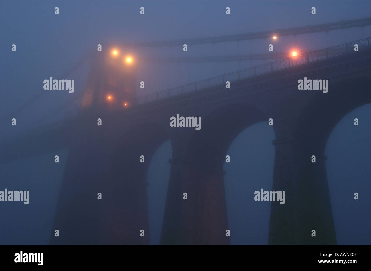 Menai bridge sunrise hi-res stock photography and images - Alamy