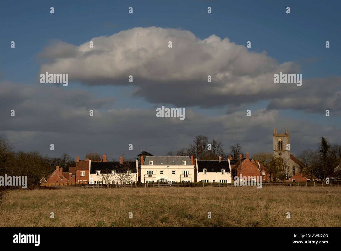 village with houses in countryside Stock Photo - Alamy