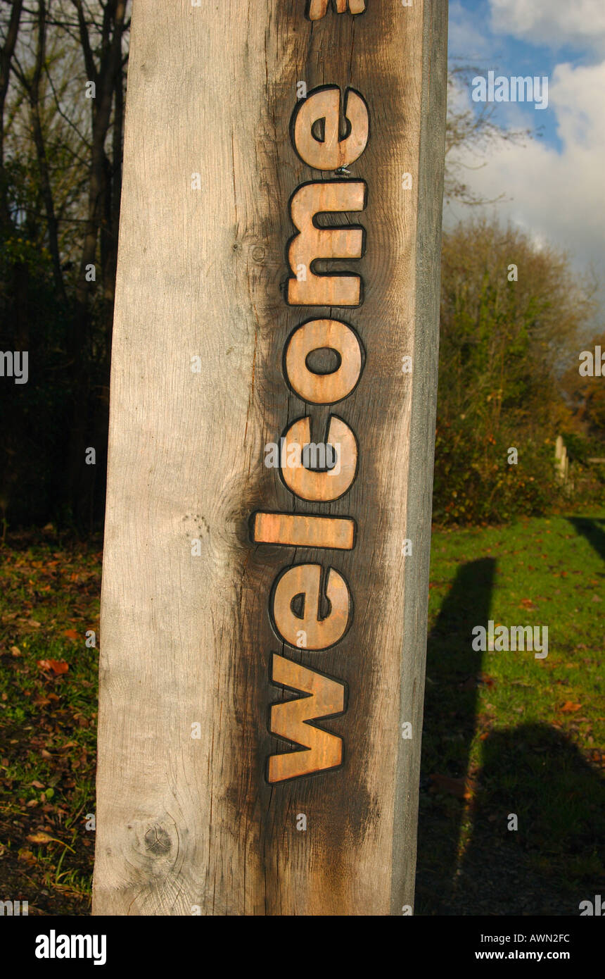Welcome sign dingle nature reserve hi-res stock photography and images ...