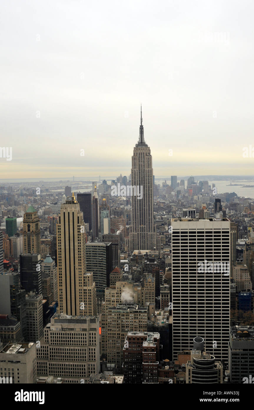 View from the Rockefeller Center, New York, USA Stock Photo - Alamy