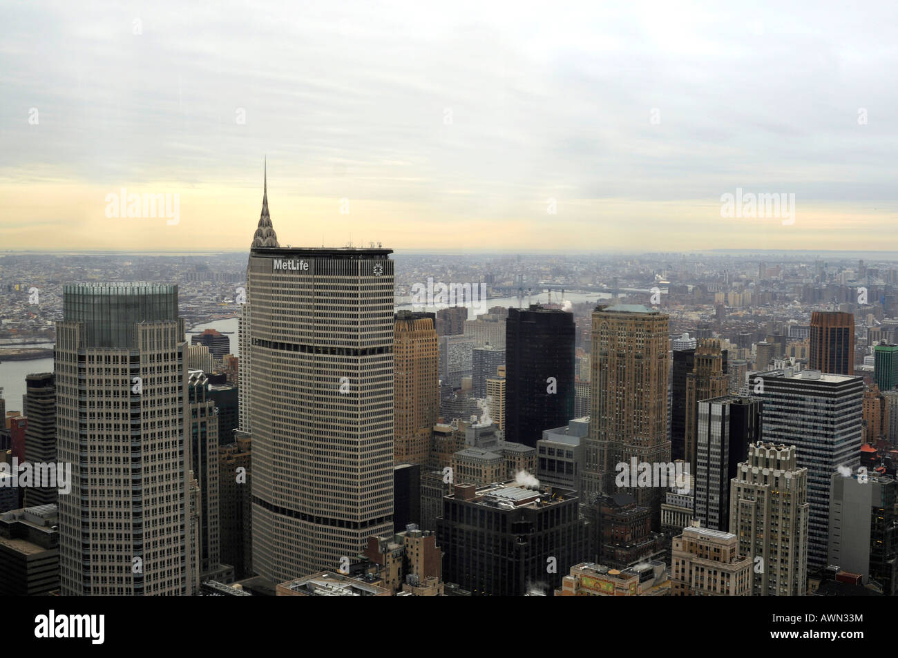 View from the Rockefeller Center, New York, USA Stock Photo - Alamy