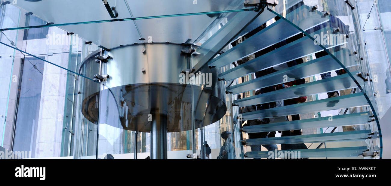 Glass Staircase In Apple Store High Resolution Stock Photography and ...