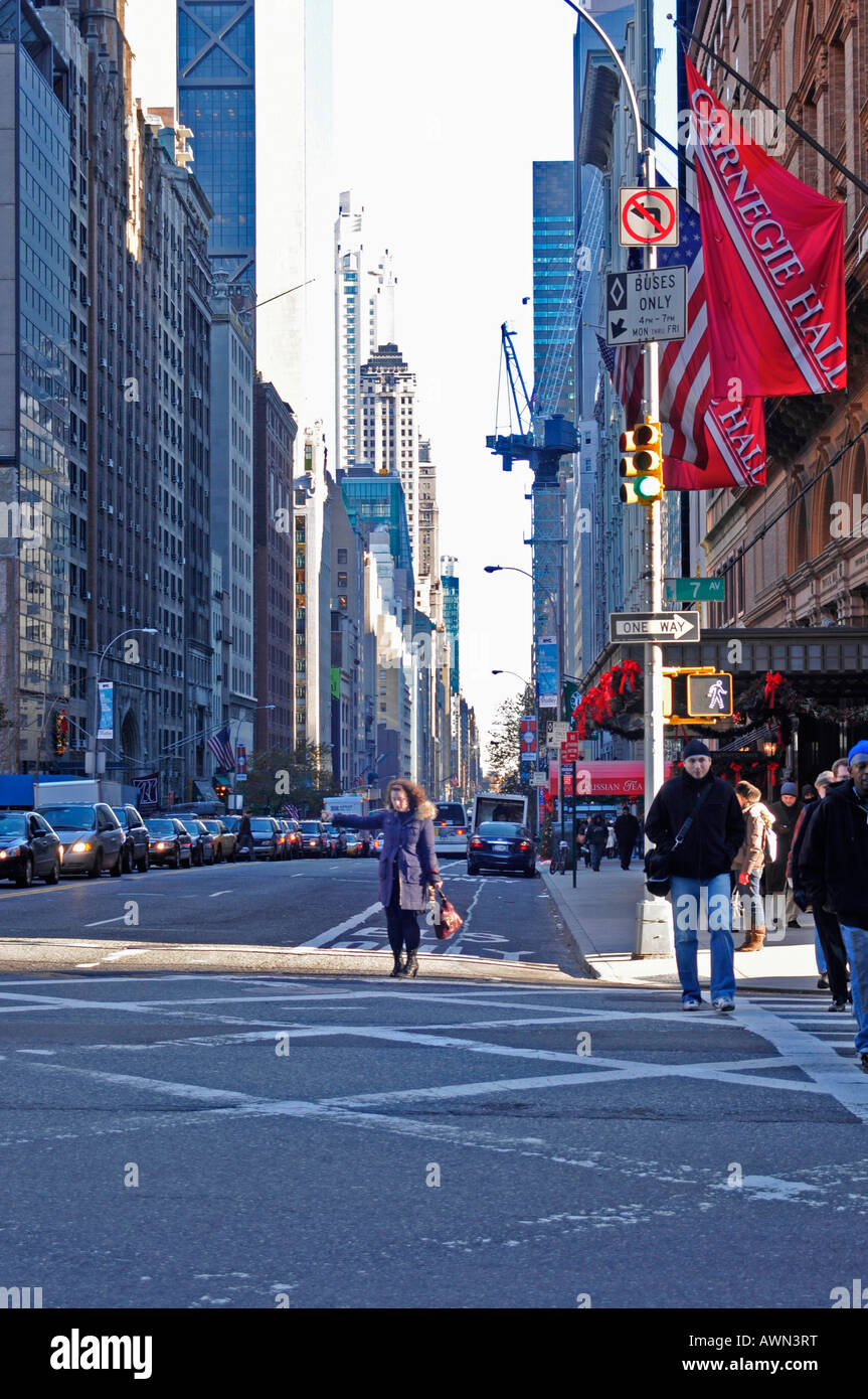 Urban canyon, Manhattan, New York, USA Stock Photo - Alamy