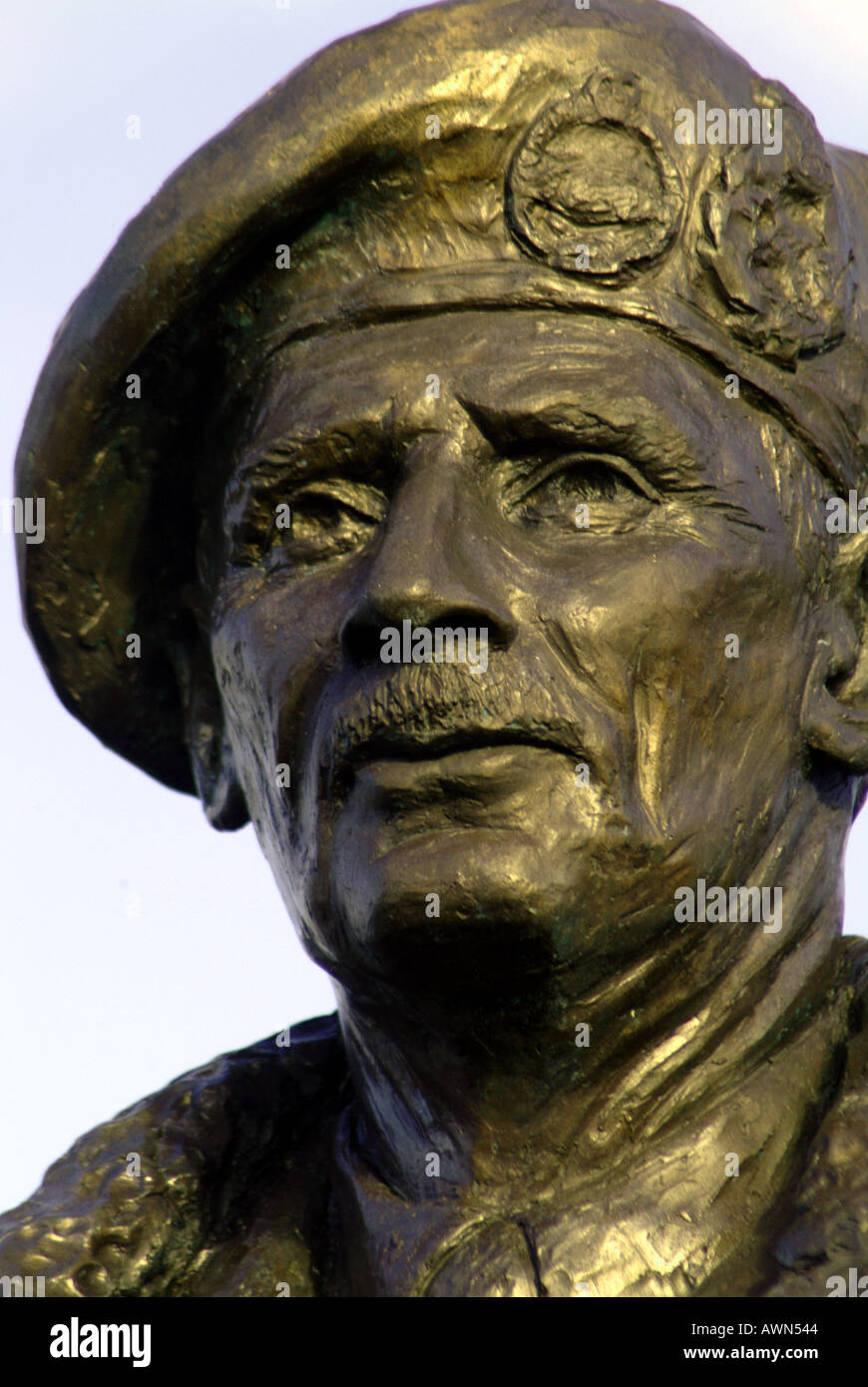 Statue of Field Marshall Viscount Montgomery of Alamein Portsmouth ...