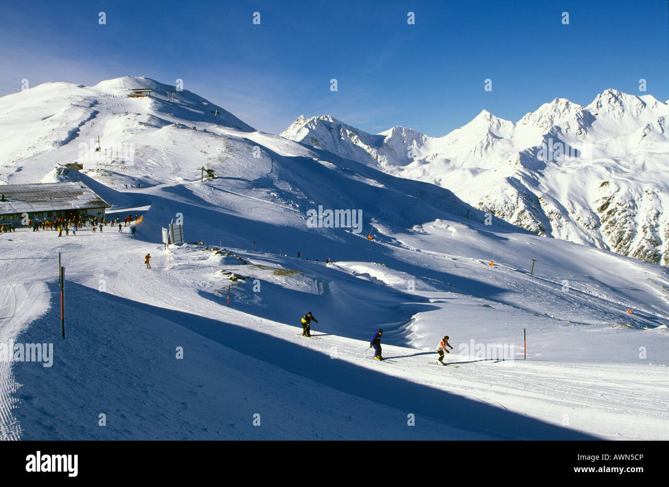 Ski slopes, Fiss, Tyrol, Austria Stock Photo - Alamy