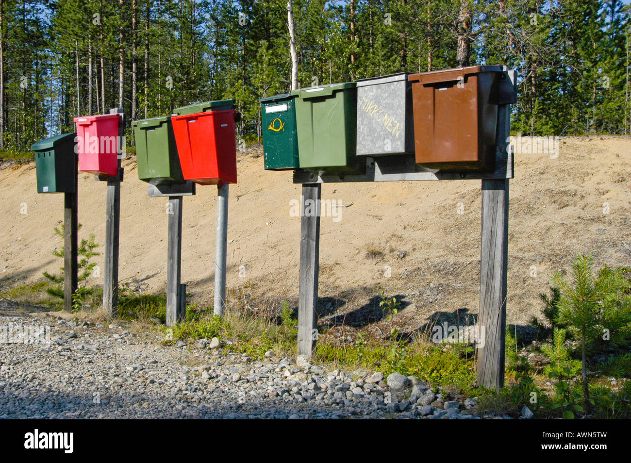 Finland mailboxes hi-res stock photography and images - Alamy