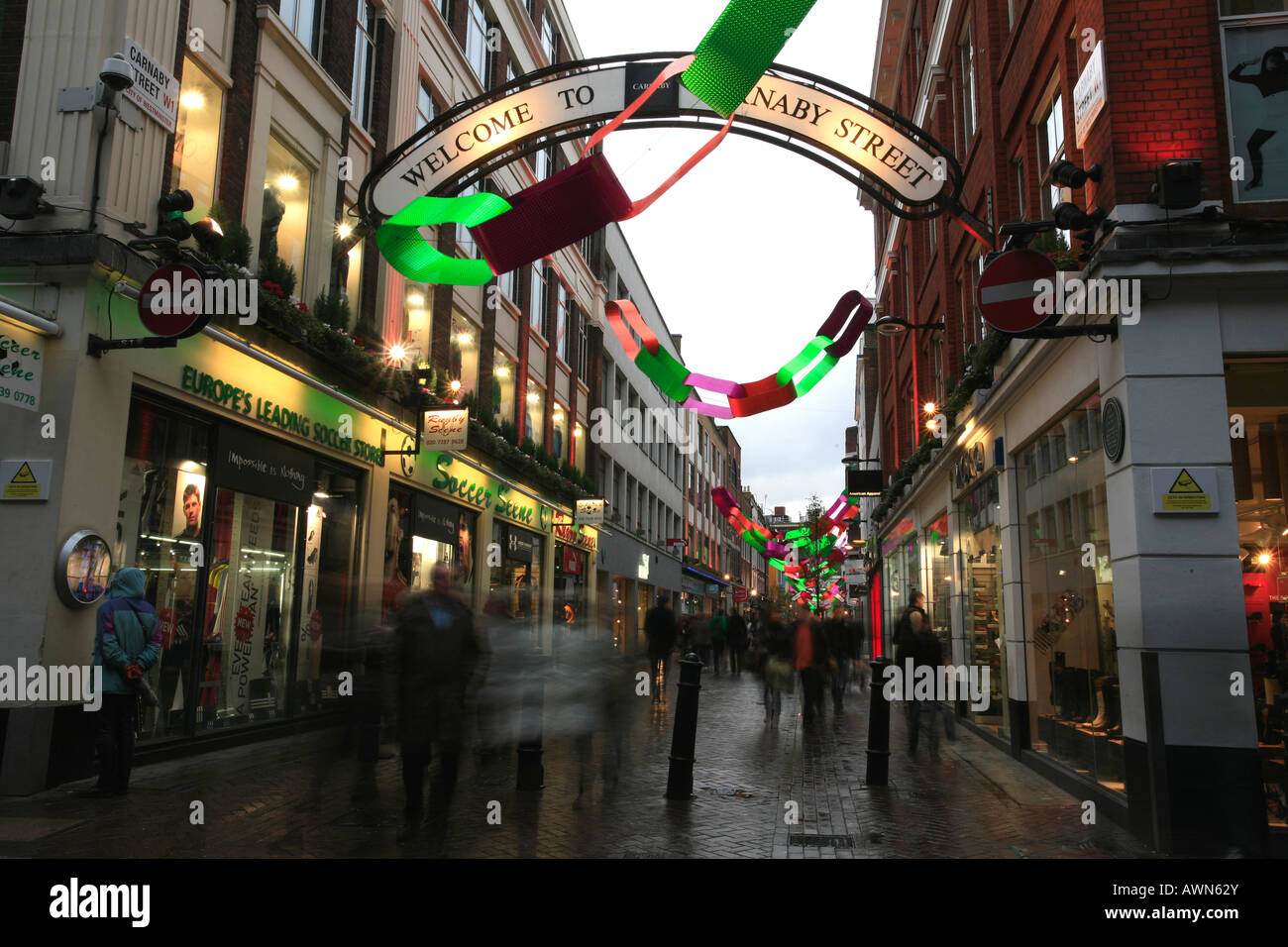 Christmas decoration on Barnaby Street, London, UK Stock Photo - Alamy