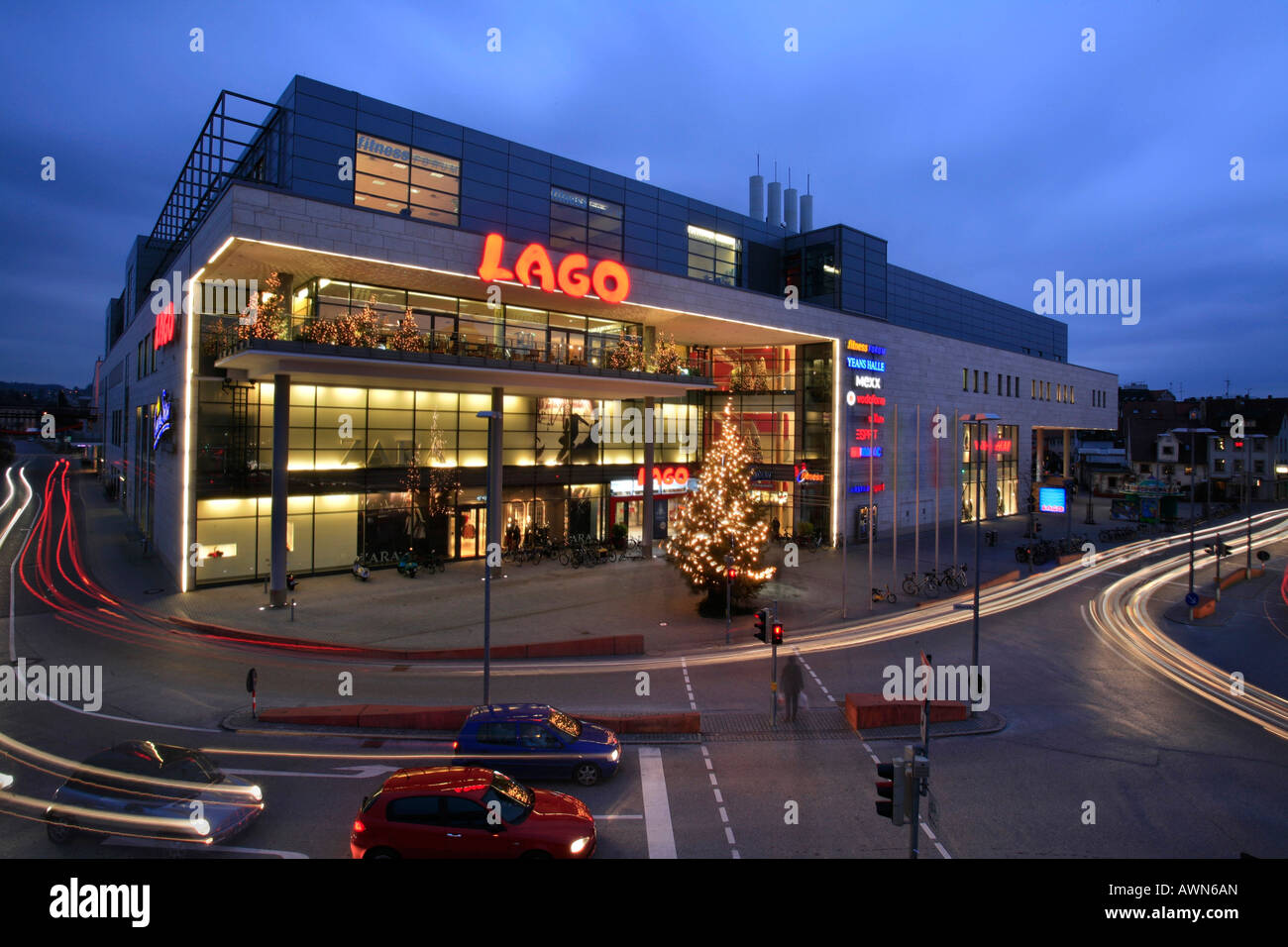 Lago Shopping Center on the shores of Lake Constance, Constance, Baden ...