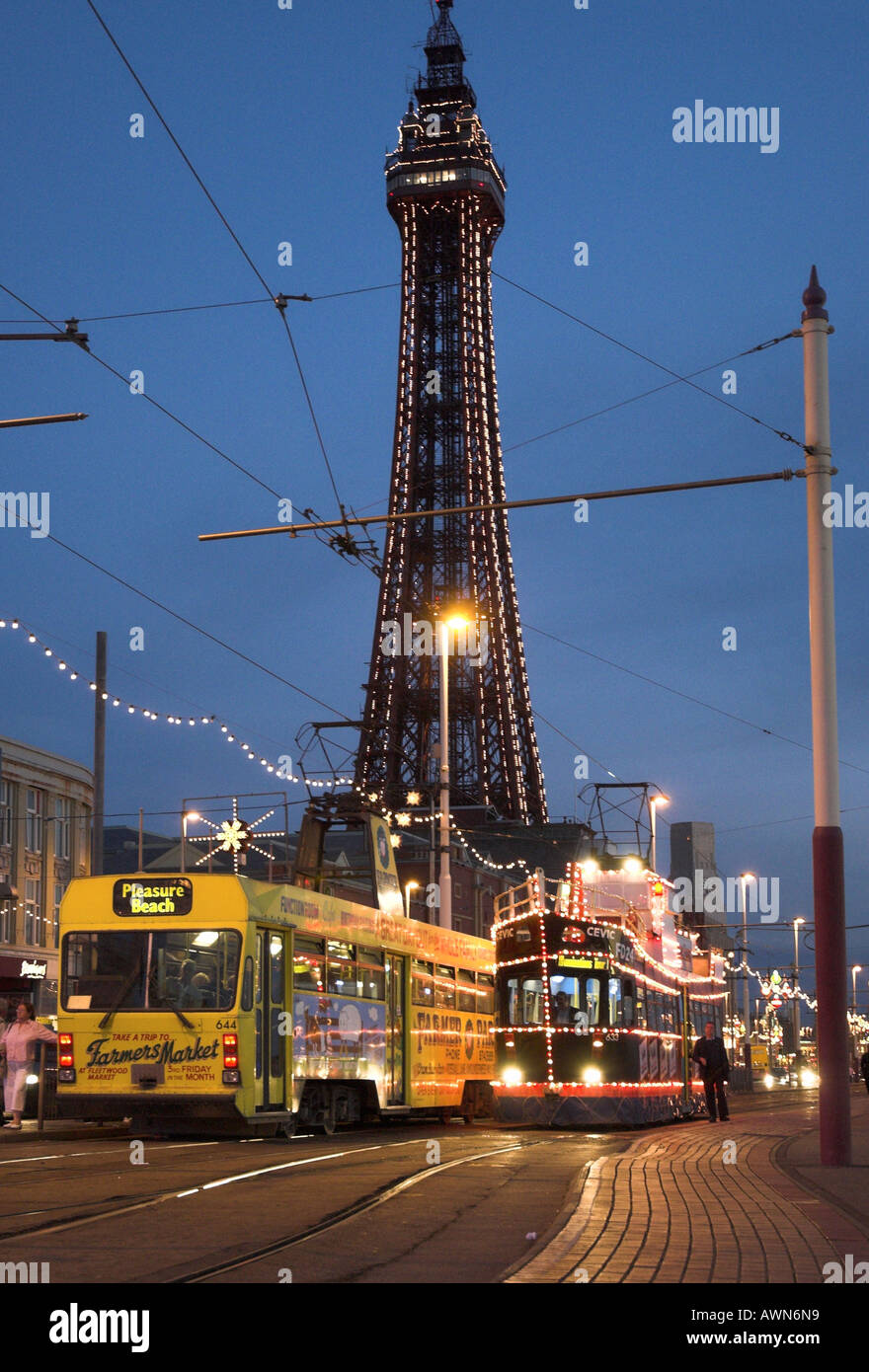 Trams tower on blackpool hi-res stock photography and images - Alamy