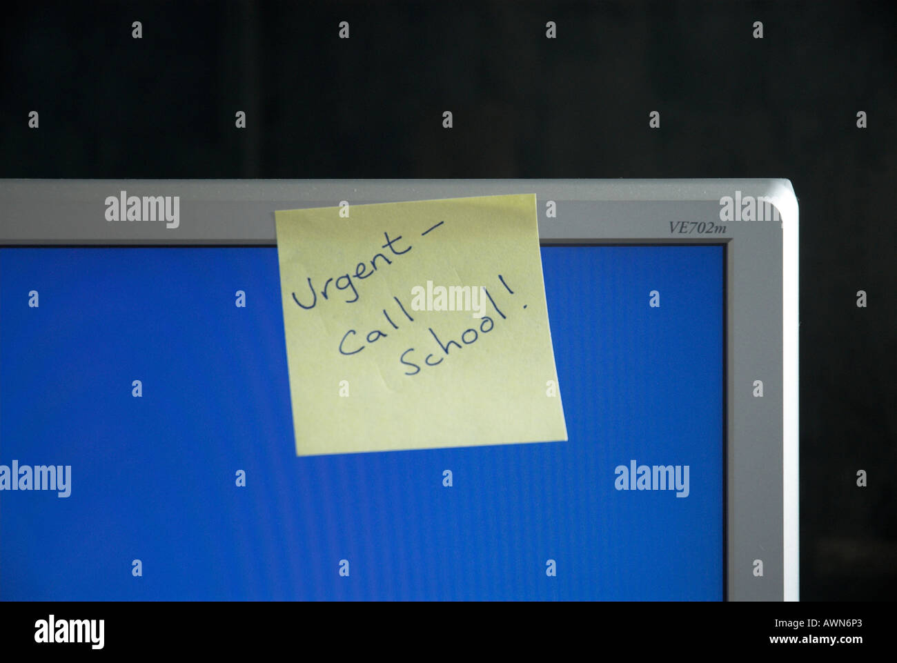 Call School Urgent Message Stock Photo - Alamy