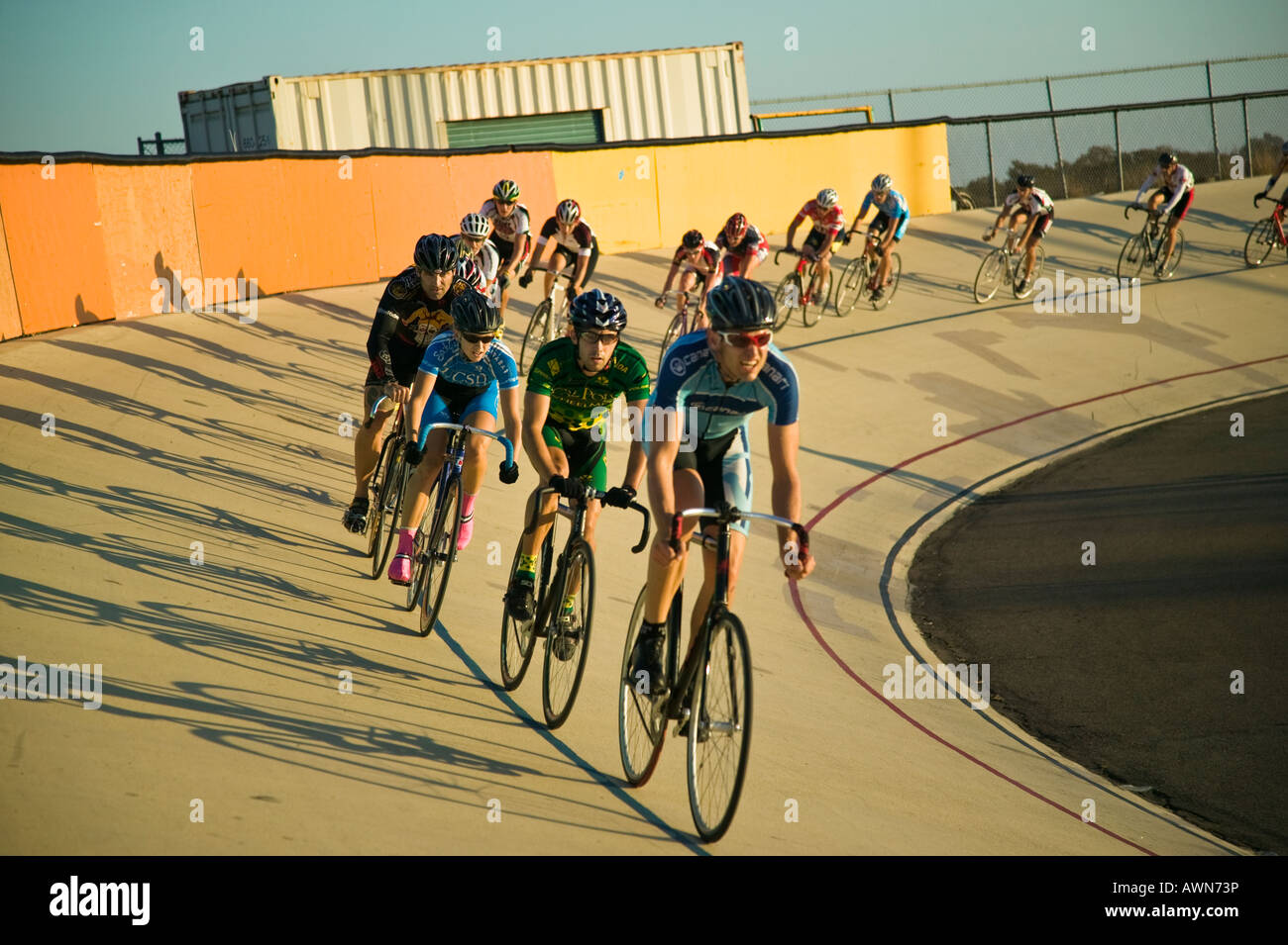 Bicycle Racing Velodrome Balboa Park, San Diego, California, USA Stock ...